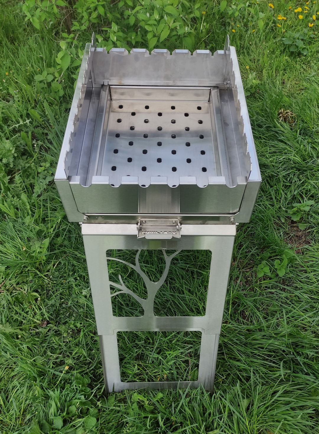 Portable Grill BBQ Barbecue Suitcase Made of Stainless Steelfire Pit - Etsy