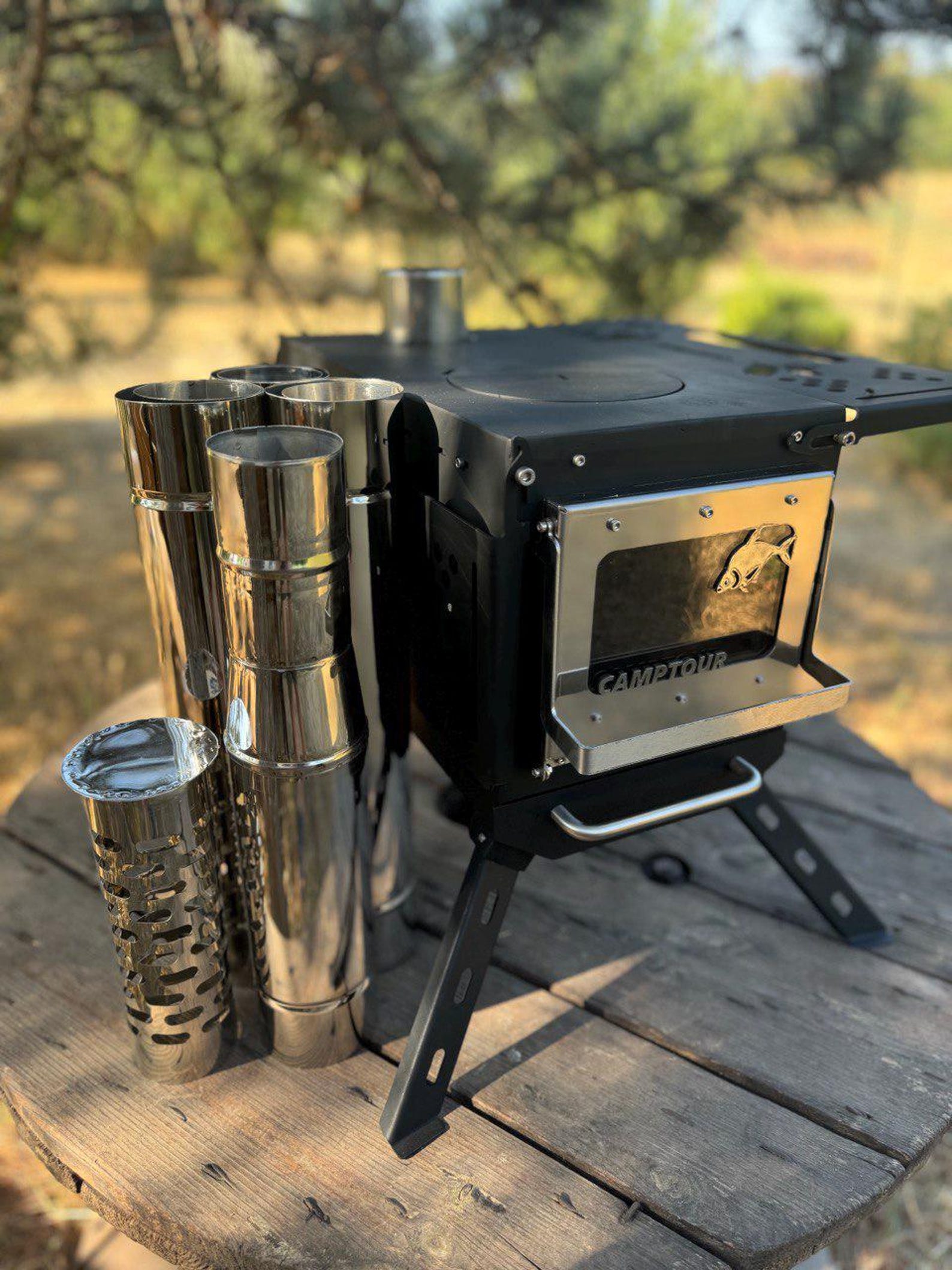 Wood Stove! Tent Stove! Mini Stove for Small Rooms, Cabins, Campers ...