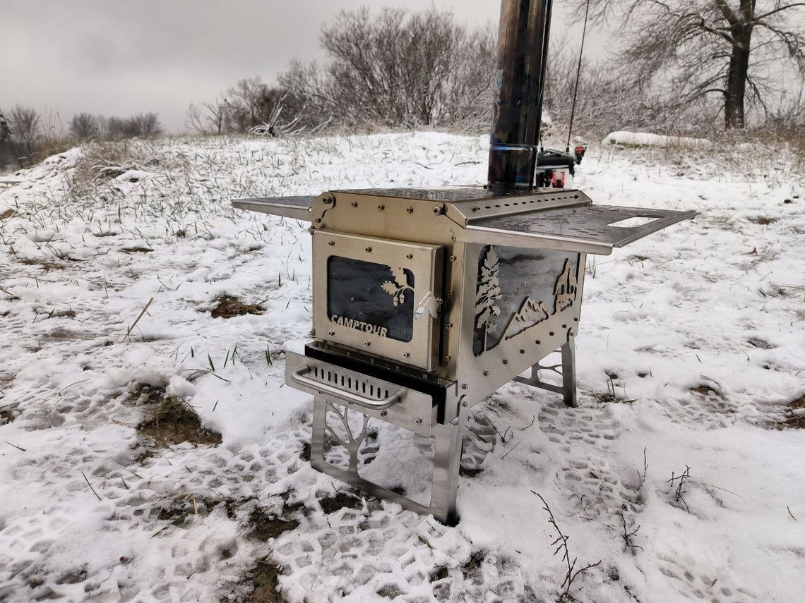 Wood Burning Stove for Tents or Small Spaces Outdoor Camping Stove With ...