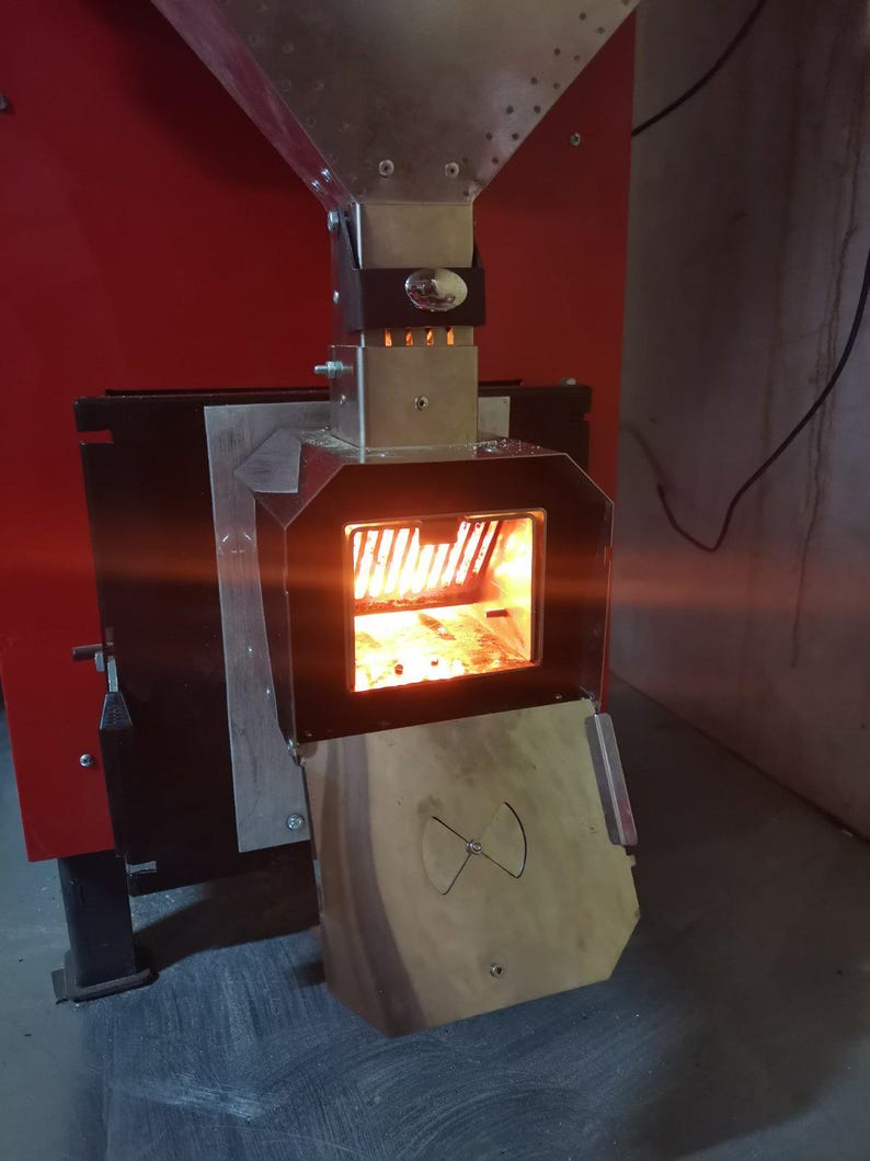 Pellet Burner With Gravity Feed of Pellets, Which Can Be Installed on ...
