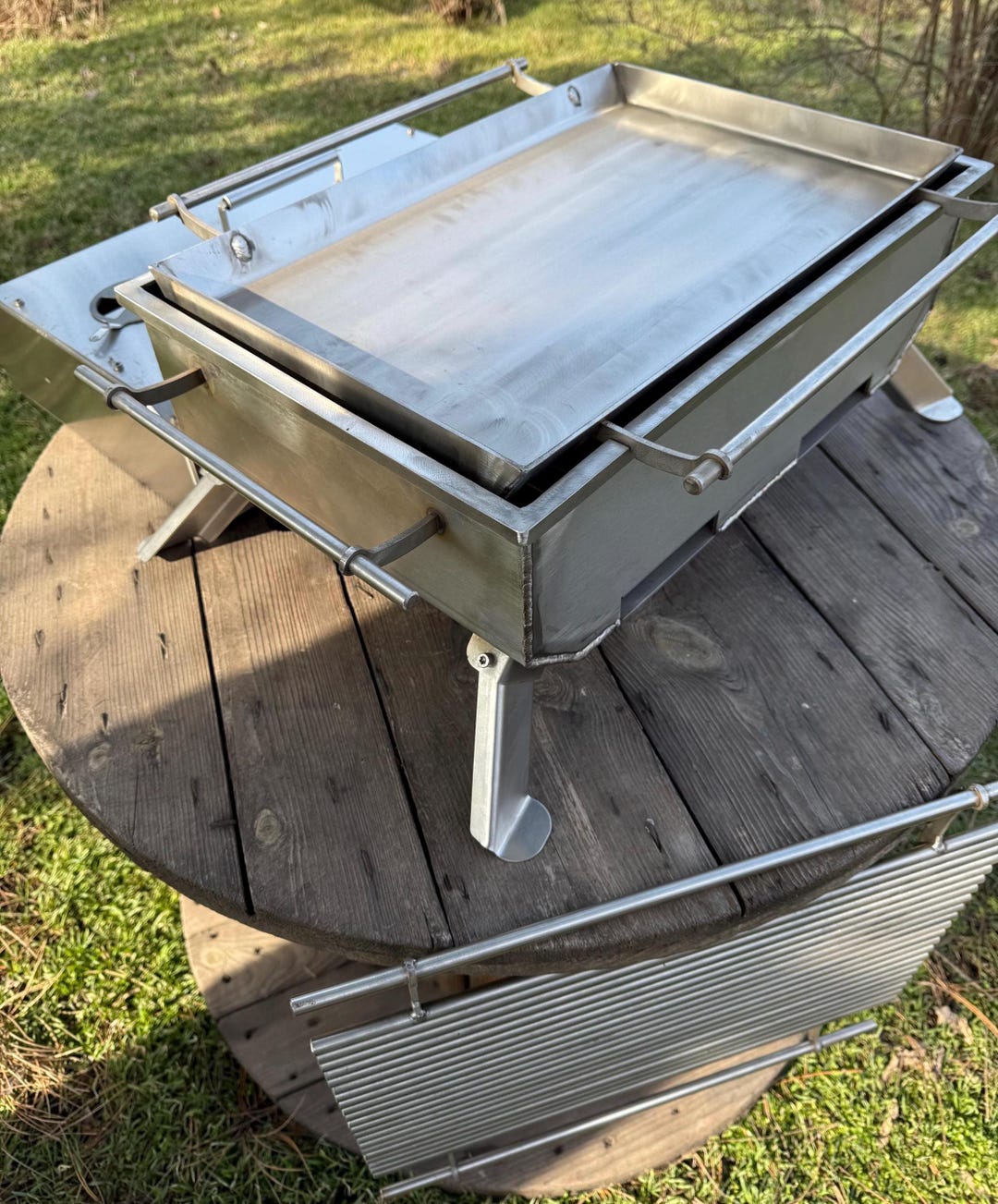 Plancha, Barbecue! BBQ! Hibachi Grill! Smoker! Portable Grill With ...