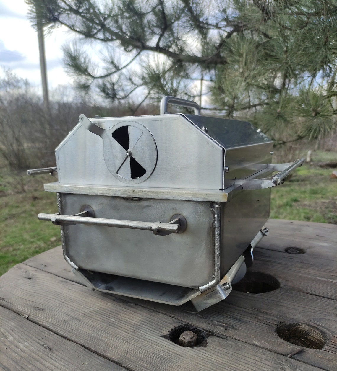 Hexagonal Hibachi Grill Camping Grill Fire Bowl, Tabletop Grill ...