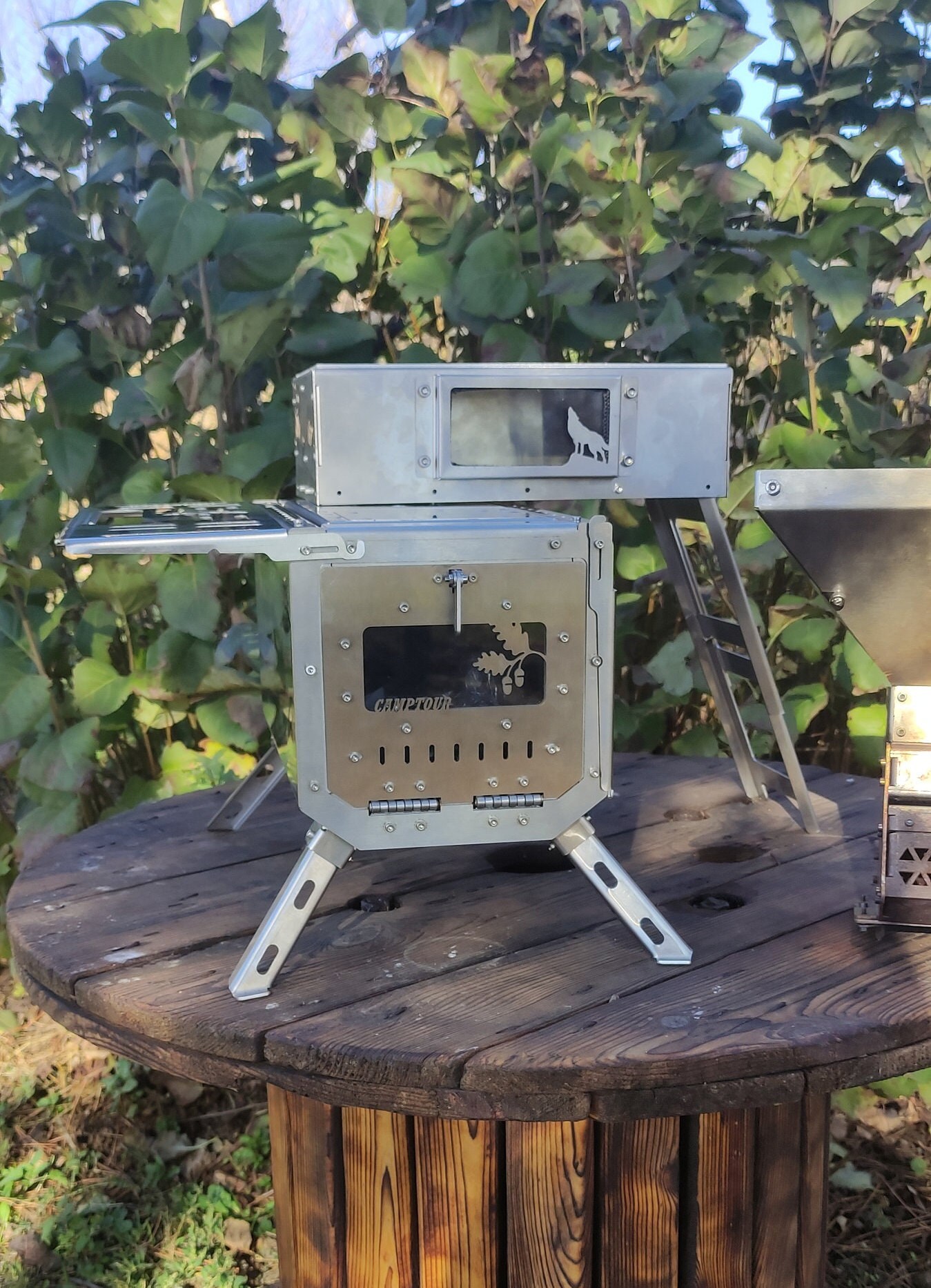 Kit for Heating a Tent or Small Room! Stove With Chimney + Pellet ...