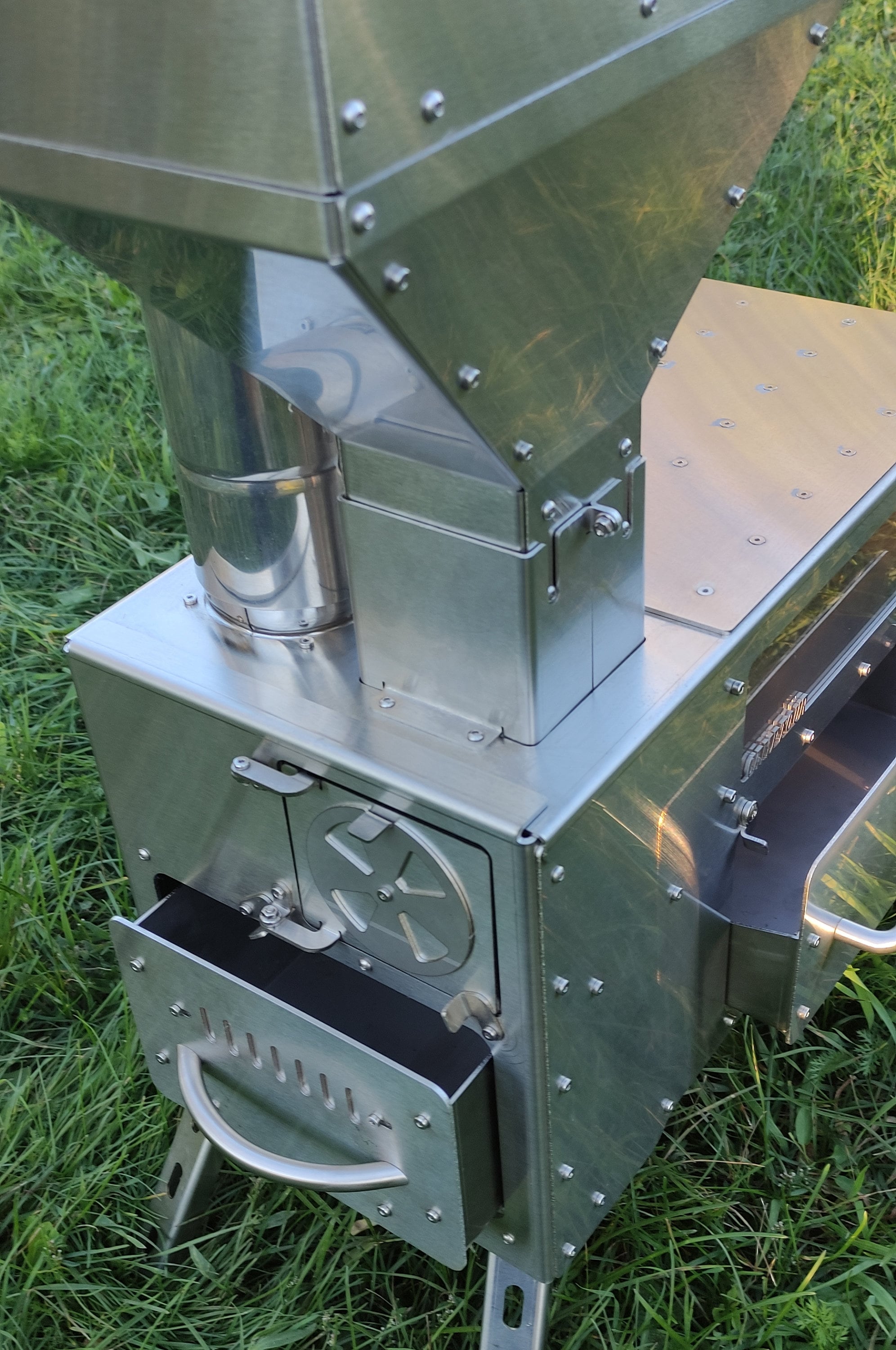 Rocket Pellet Stove With Oven and Large Cooking Surface for Cooking Set ...