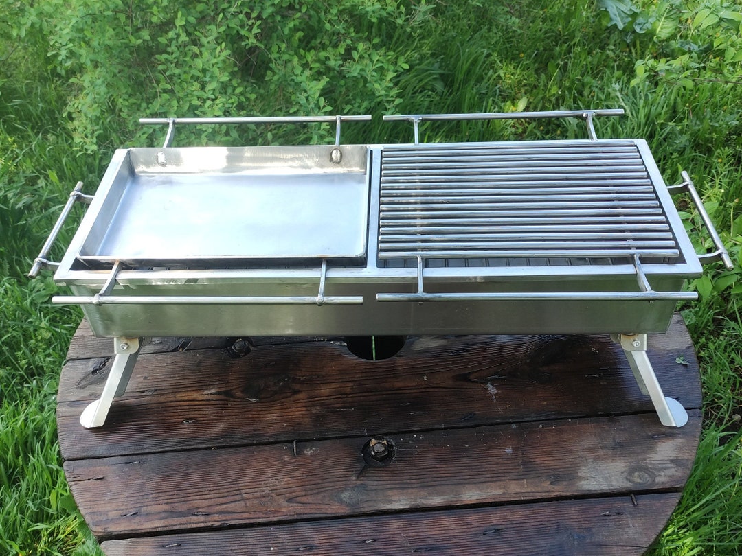 Hibachi Smoker Tabletop Hibachi Grill Made of Stainless Steelbbq ...