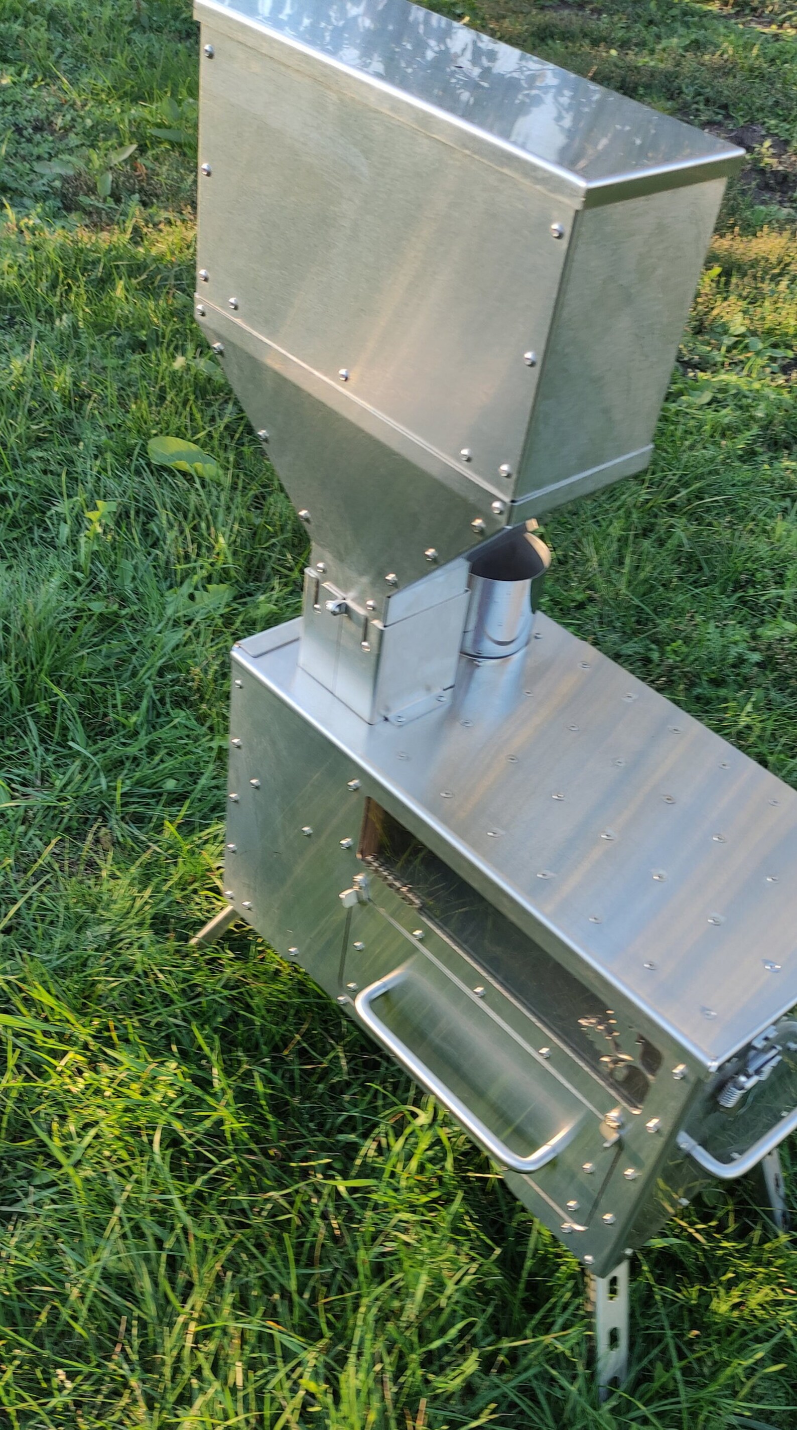 Gravity Feed Pellet Stove With Oven and Cook Top! Mini Hot Tent Stove ...