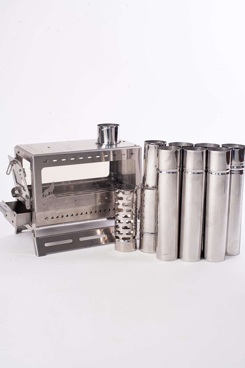 Tiny Mini Stove for Tent or Outdoor Camping. Stove With a Stainless ...