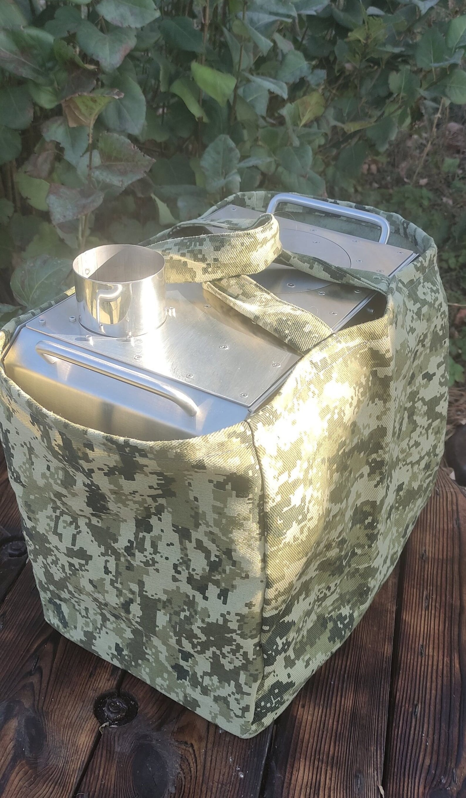 Mini Fireplace With Wood or Pellets, for Outdoor Camping or in a Tent ...