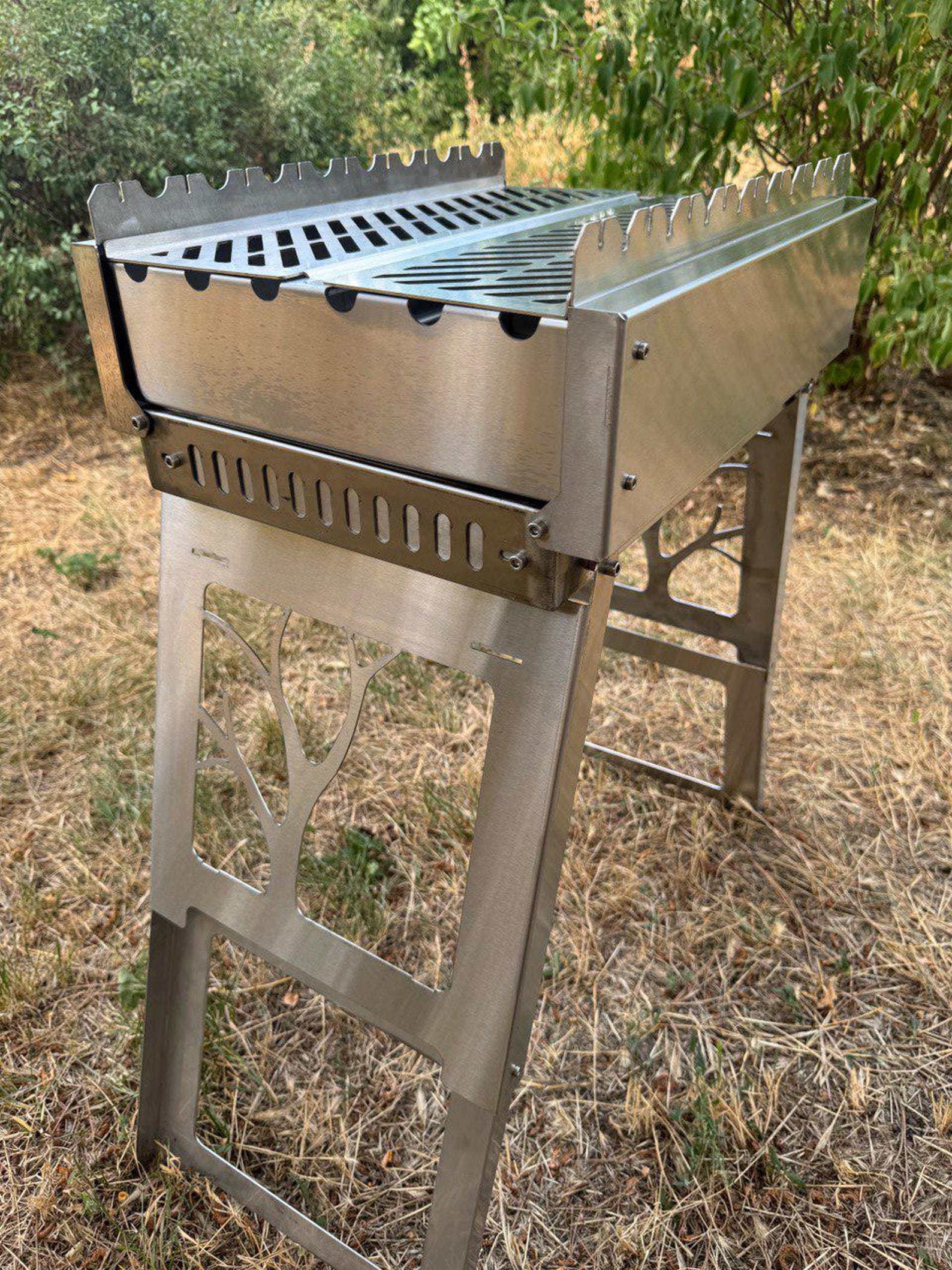Mangal! Barbecue Suitcase Made of Stainless Steel! Portable Grill! BBQ ...