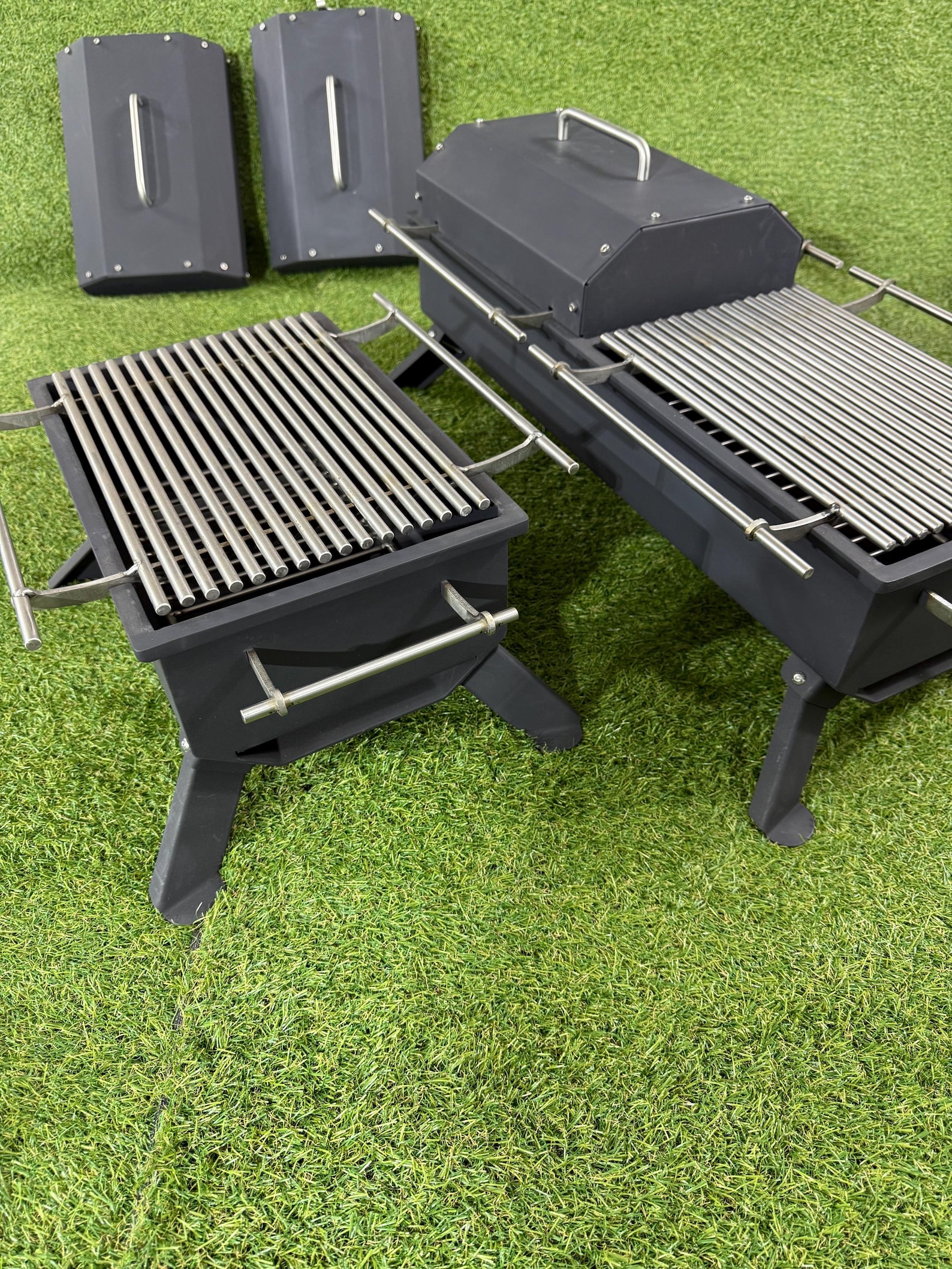 Hibachi Grill, Barbecue With Lid! Portable Grill! Charcoal Grill ...