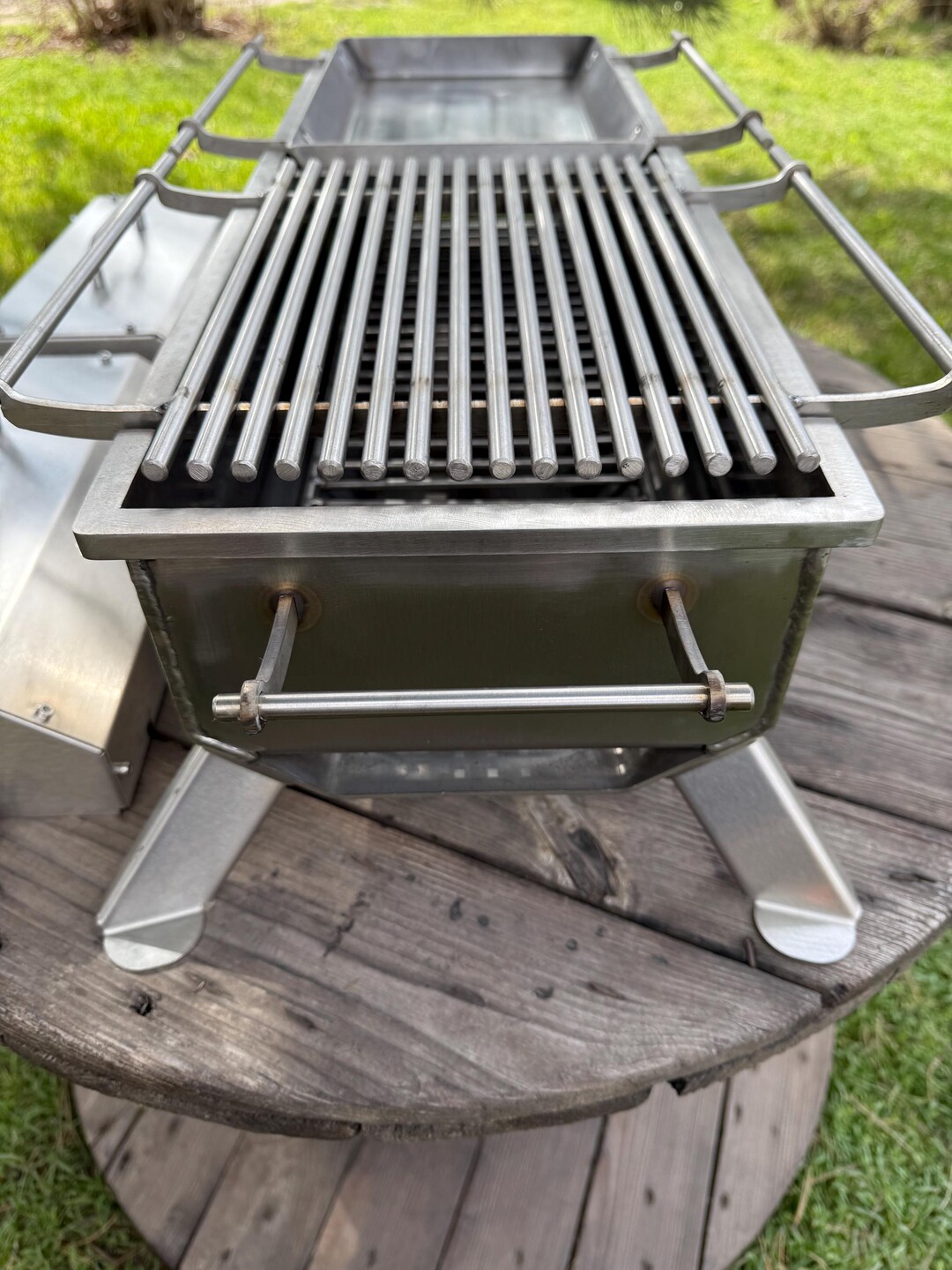 Hibachi Grill! Mangal! Tabletop Grill With a Lid and a Frying Pan ...
