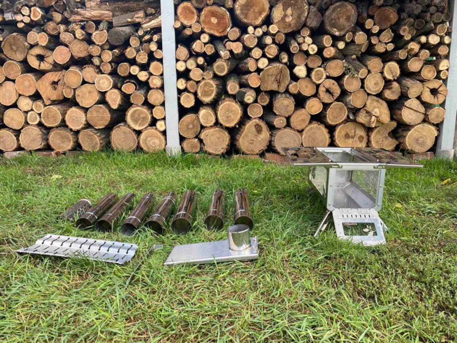 Portable Stove With Glass!mini Stove With Chimney for Tent or Outdoor ...