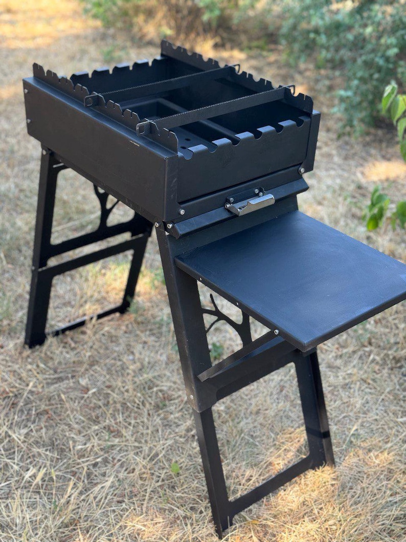 Garden Grill Portable Grill BBQ Barbecue Suitcase Made of Stainless ...