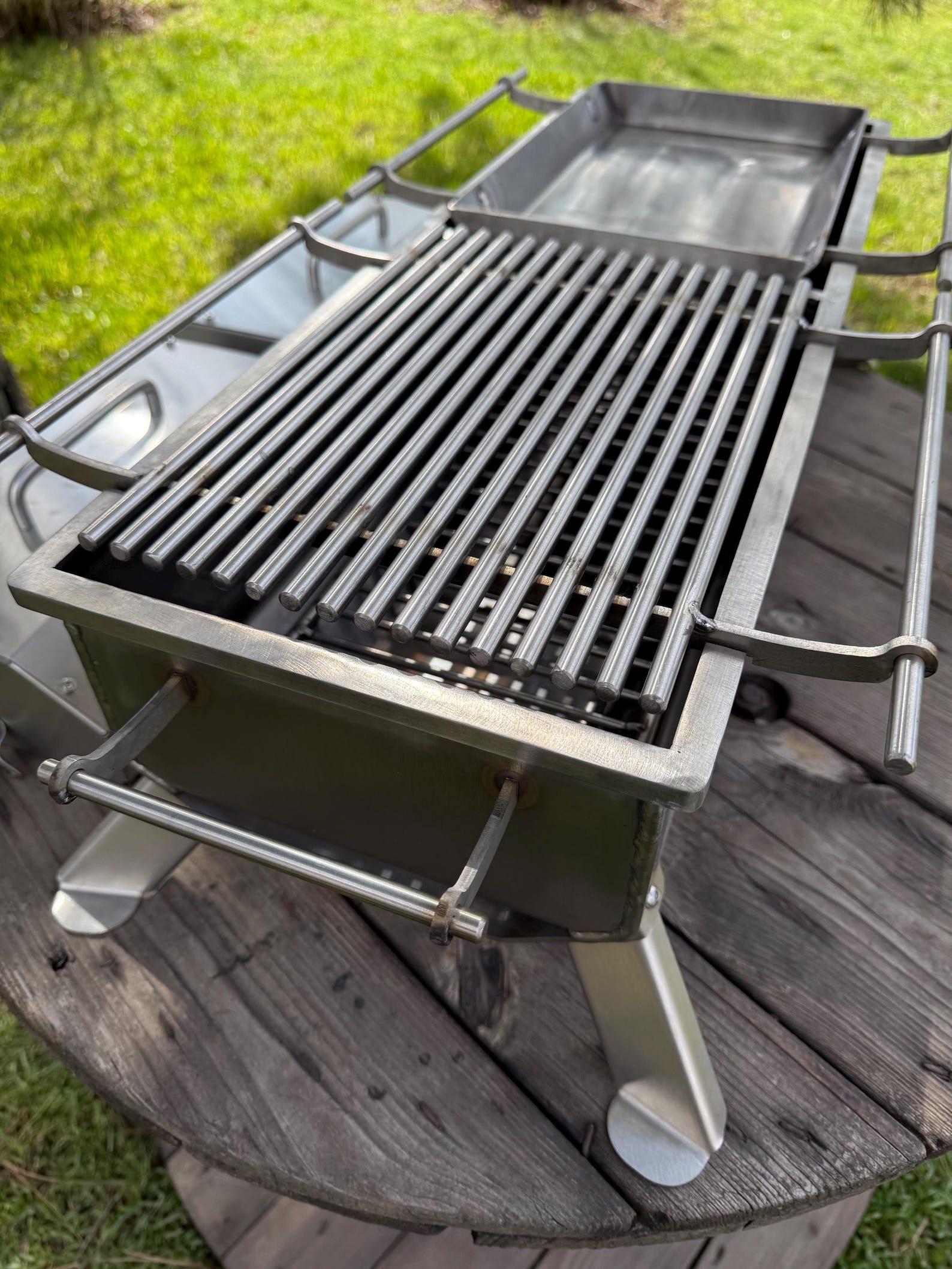 Hibachi Grill! Mangal! Tabletop Grill With a Lid and a Frying Pan ...