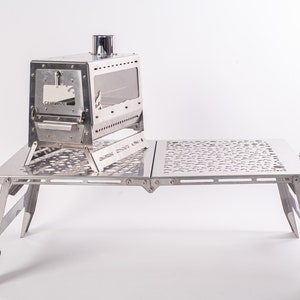 Mini-stove! Portable Tabletop Wood Stove! Made of Stainless Steel With ...