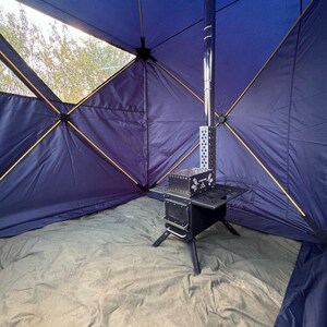 Outdoor Camping Stove. Hot Tent Stove With Chimney! Portable Stove for ...