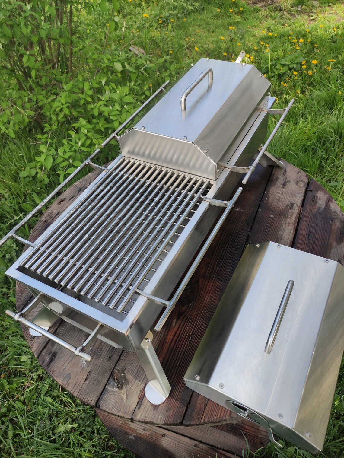 Hibachi Smoker Tabletop Hibachi Grill Made of Stainless Steelbbq ...