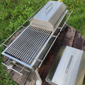 Hibachi Smoker Tabletop Hibachi Grill Made of Stainless Steelbbq ...