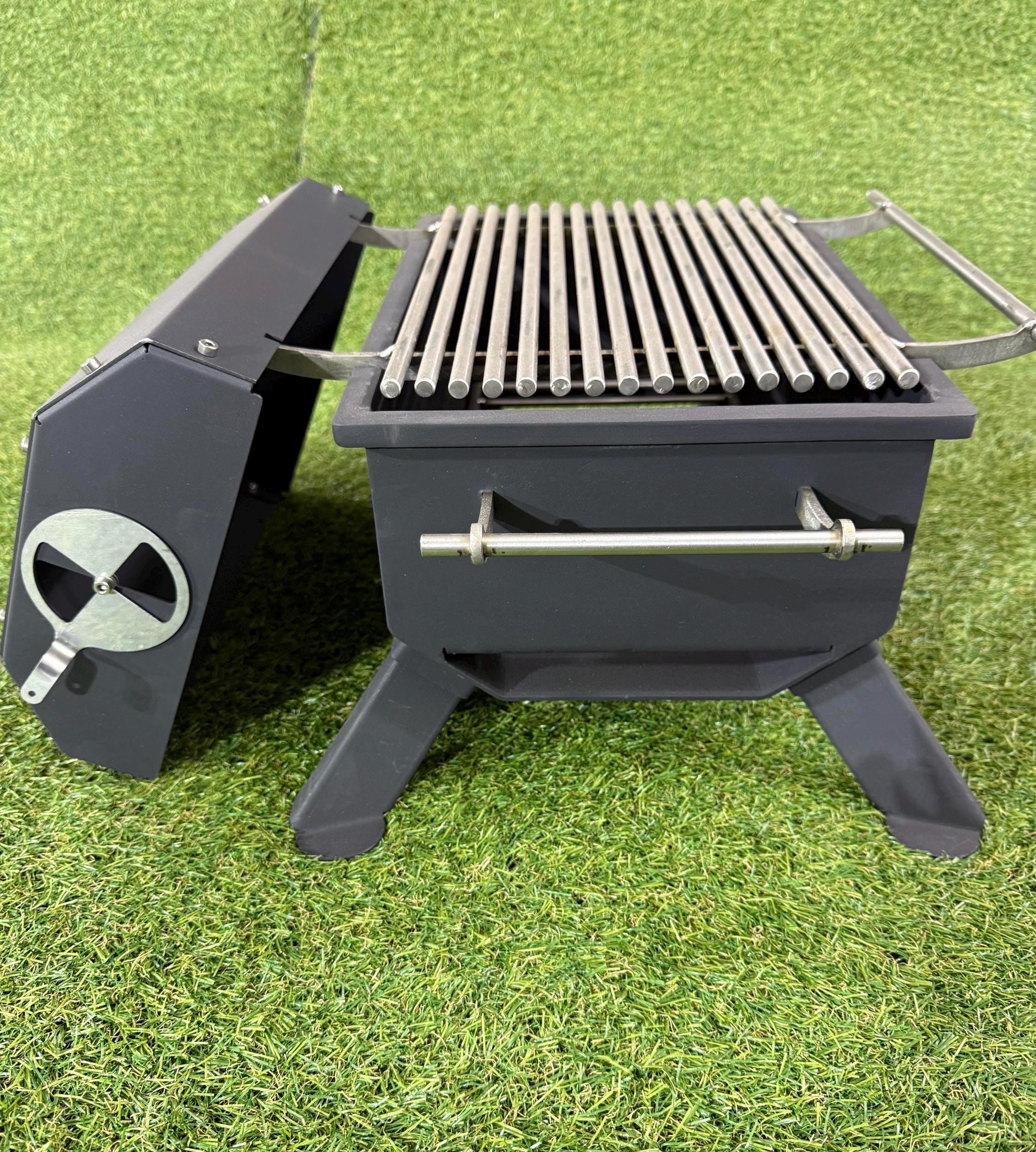 Hibachi Grill, Barbecue With Lid! Portable Grill! Charcoal Grill ...