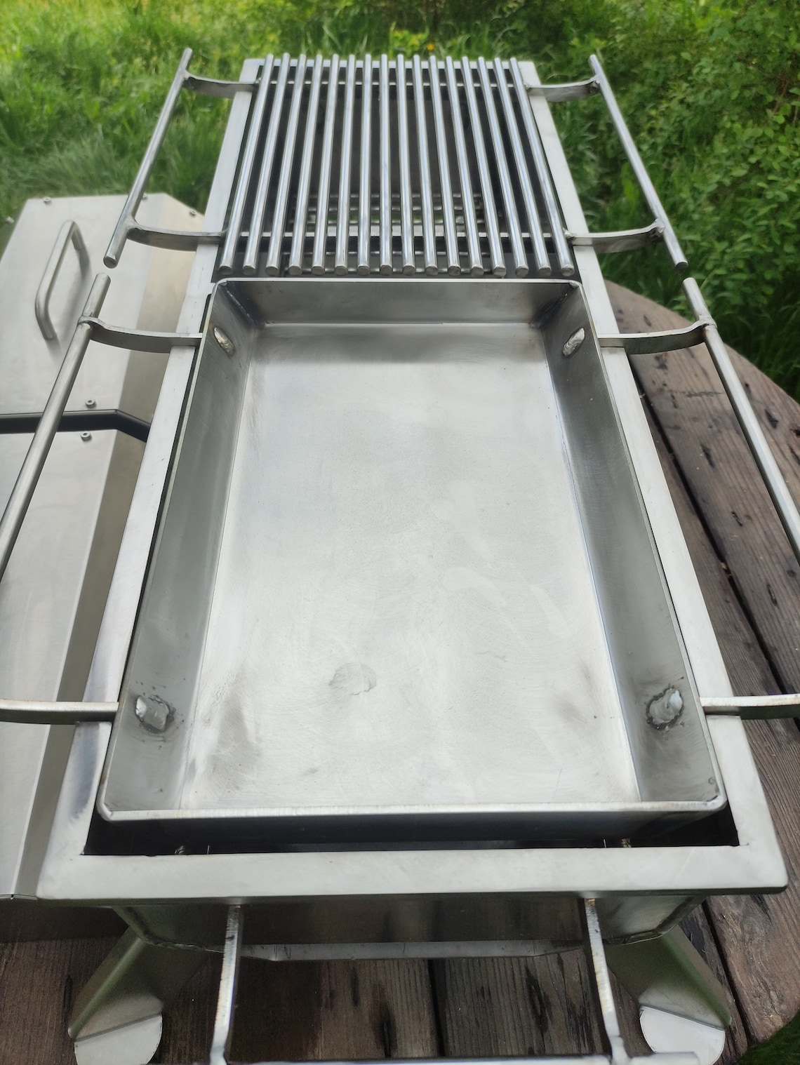 Hibachi Smoker! Tabletop Hibachi Grill Made of Stainless Steel!bbq ...