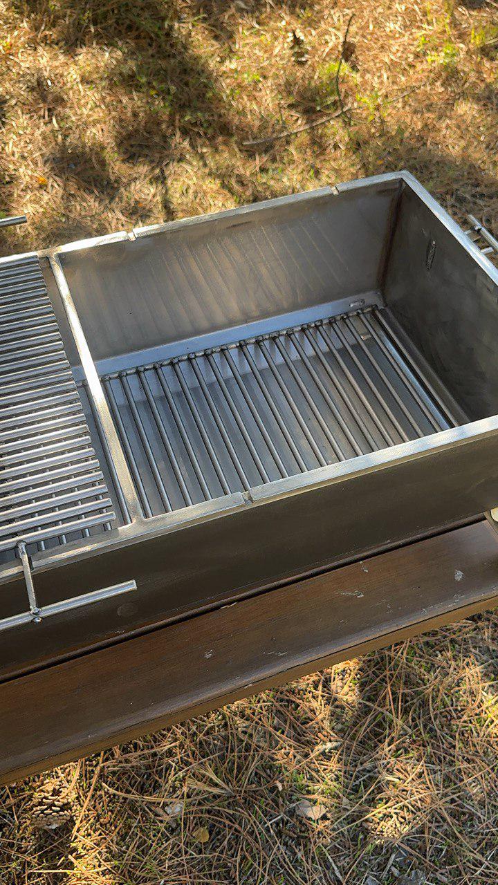 Large Tabletop Grill! BBQ With Lid and Frying Pan! Plancha! Stainless ...