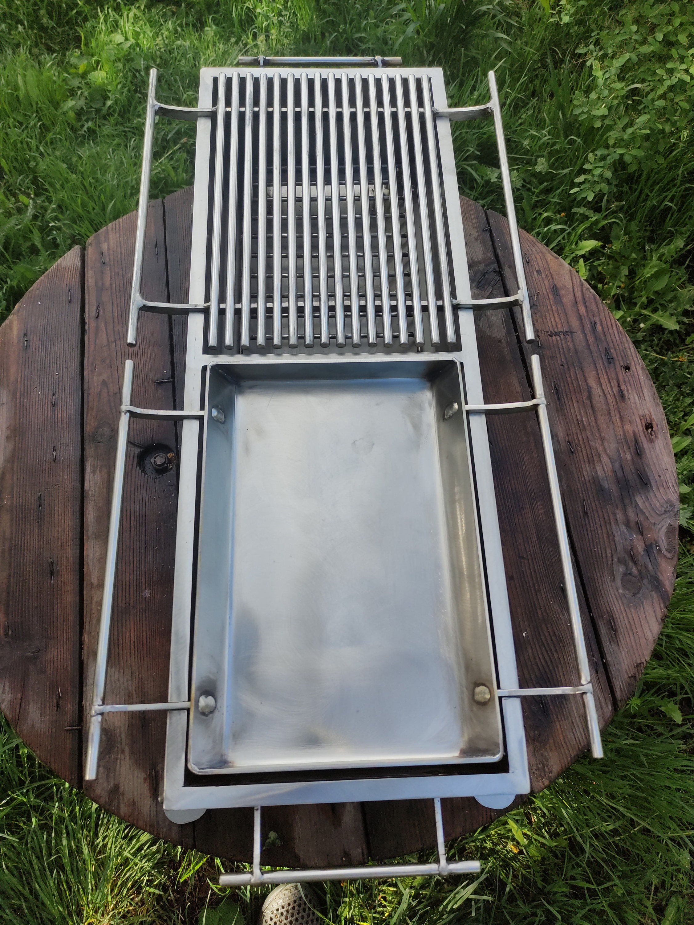 GRILL Grate! Plancha, Grill Pan or Barbecue Pan! Stainless Steel Fryer ...