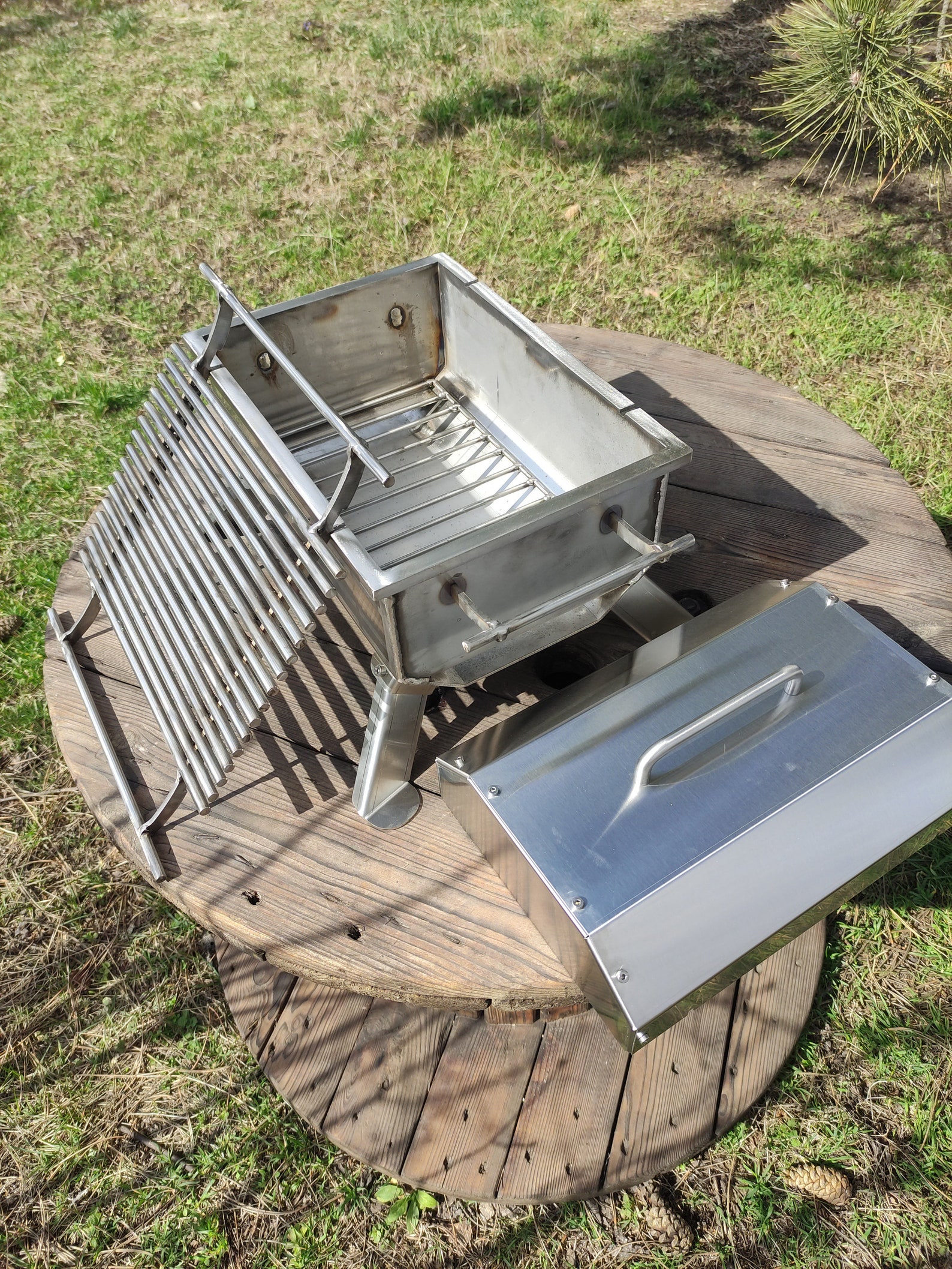 Hexagonal Hibachi Grill! Camping Grill! Fire Bowl, Tabletop Grill ...