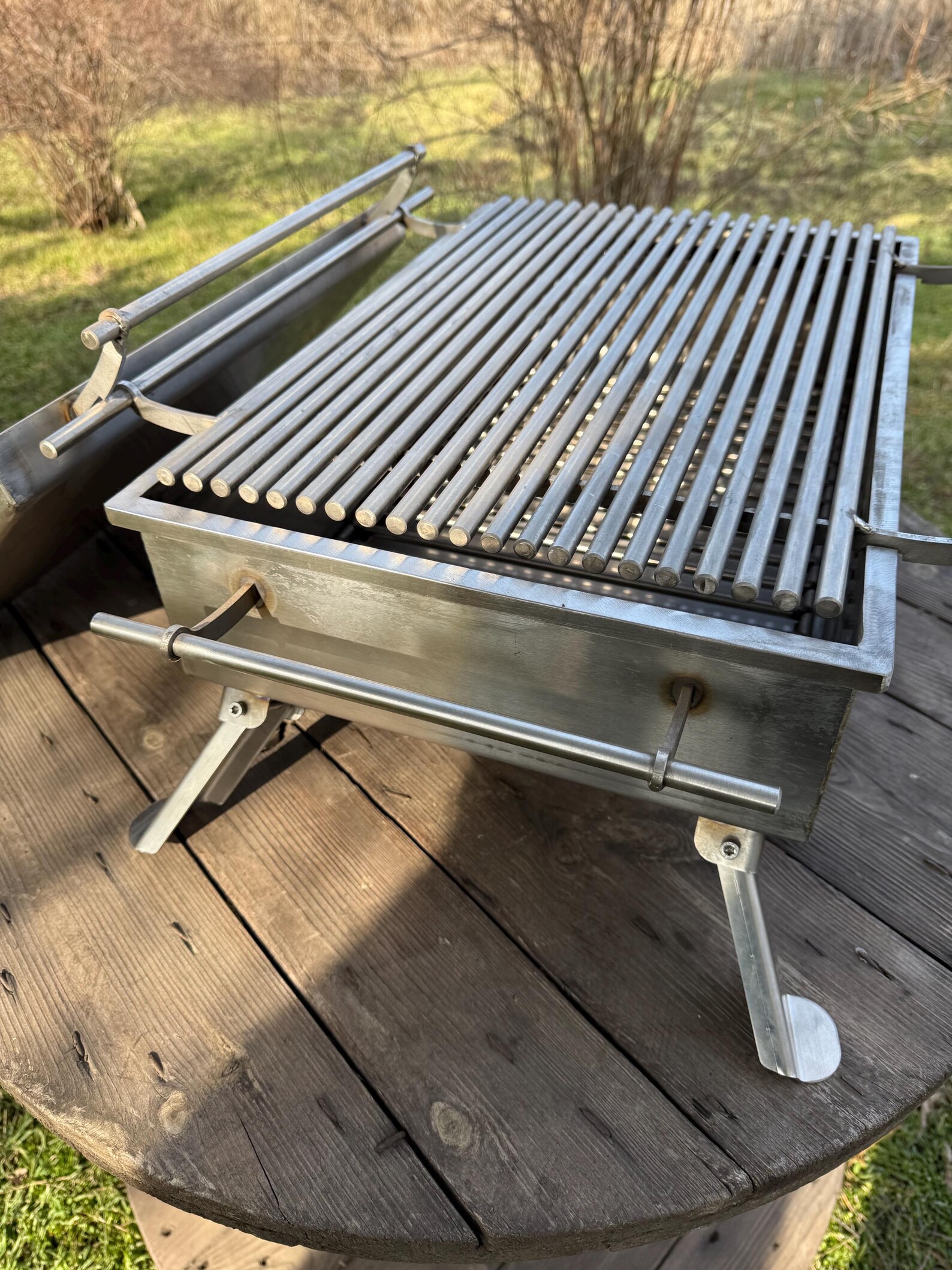 Plancha, Barbecue! BBQ! Hibachi Grill! Smoker! Portable Grill With ...