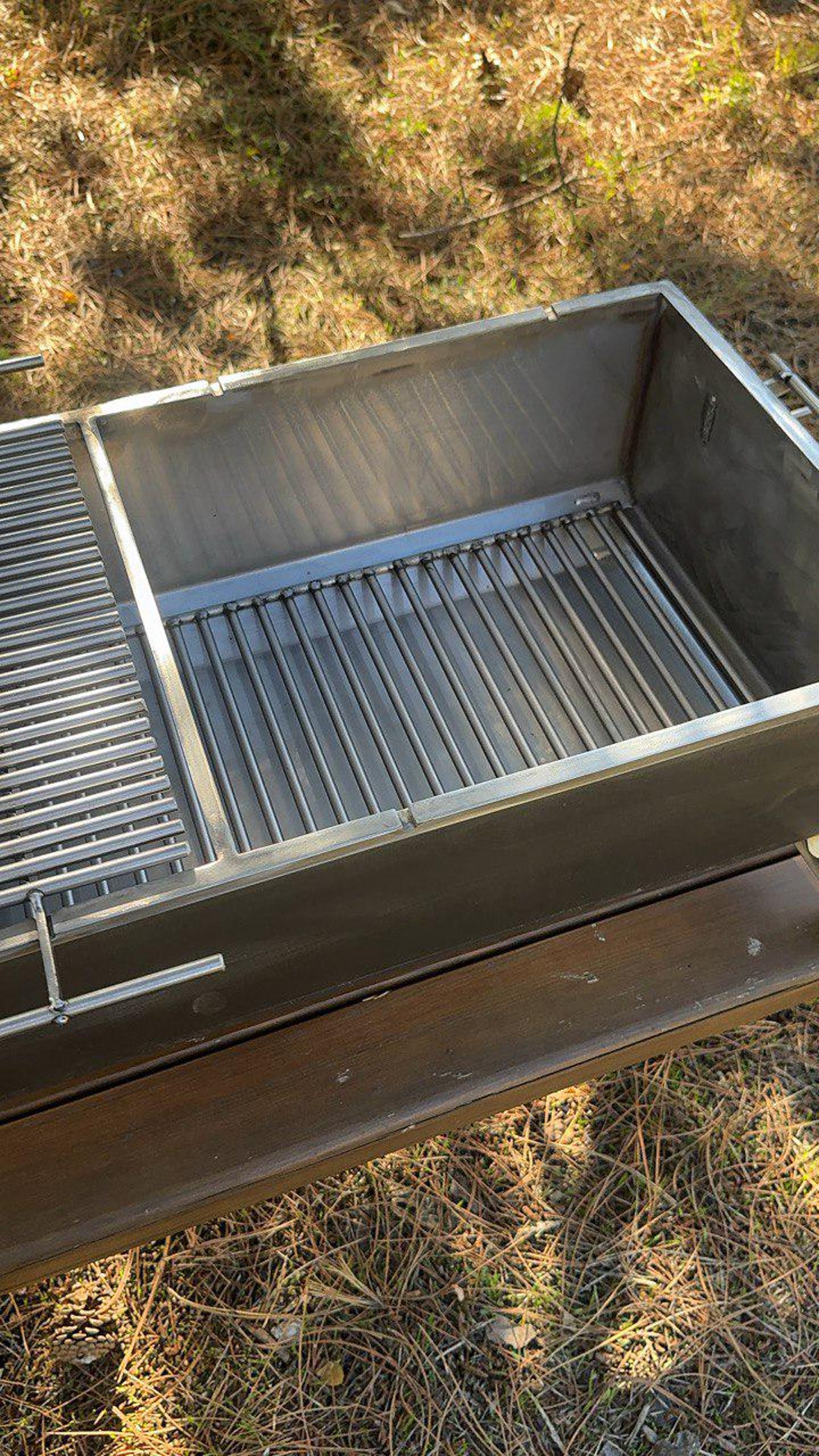 Powerful Tabletop Grill! Large Hibachi Grill. Barbecue Made of ...