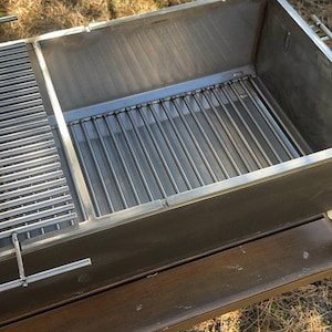 Powerful Tabletop Grill! Large Hibachi Grill. Barbecue Made of ...