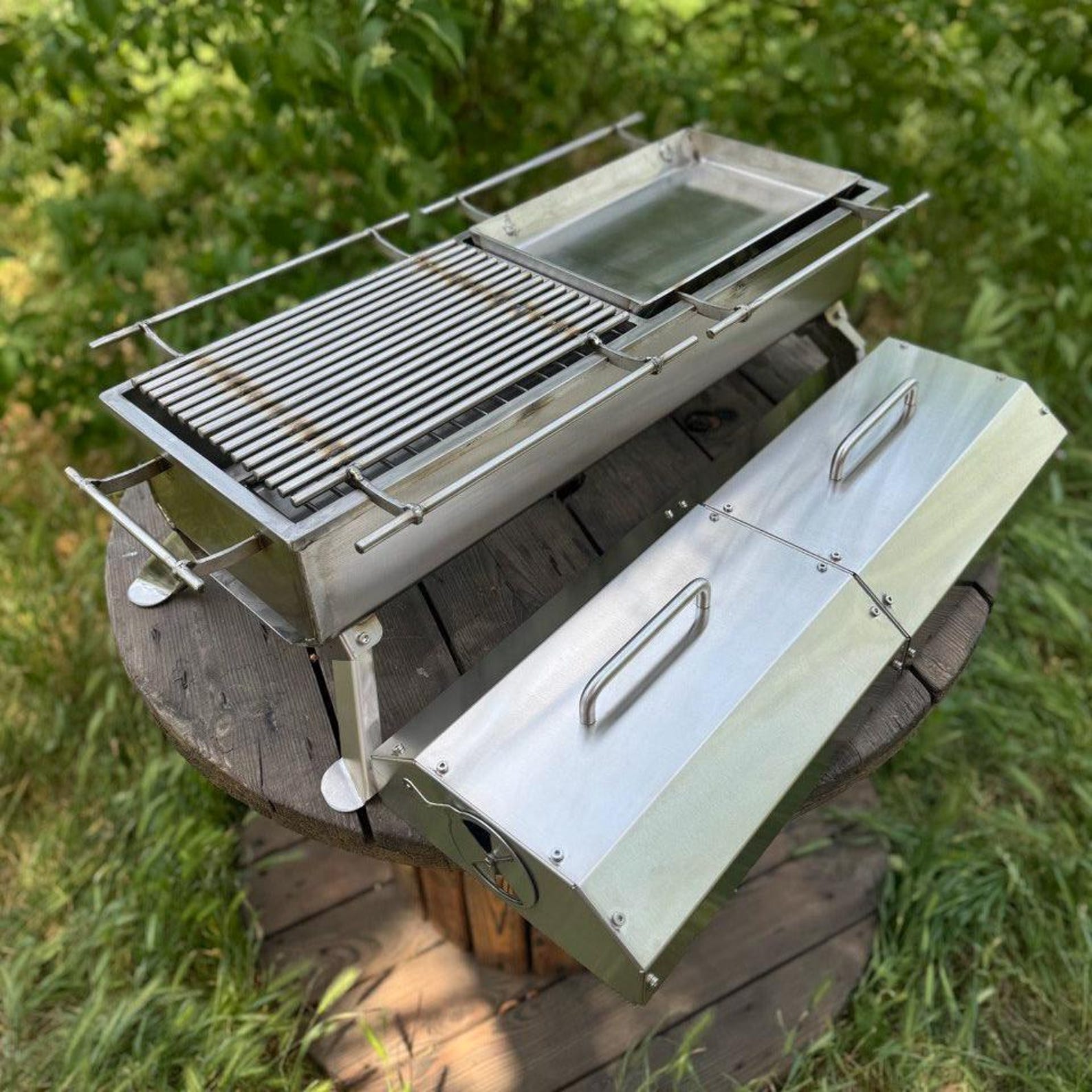 Barbecue! BBQ! Hibachi Grill! Smoker! Portable Grill With Heavy ...