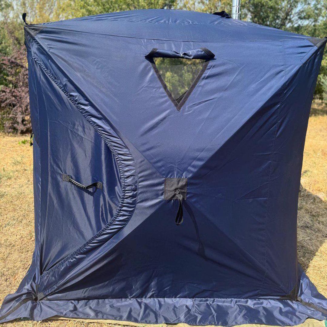 Mobile Portable Tent With Stove and Basket for Stones Cube Tent With ...