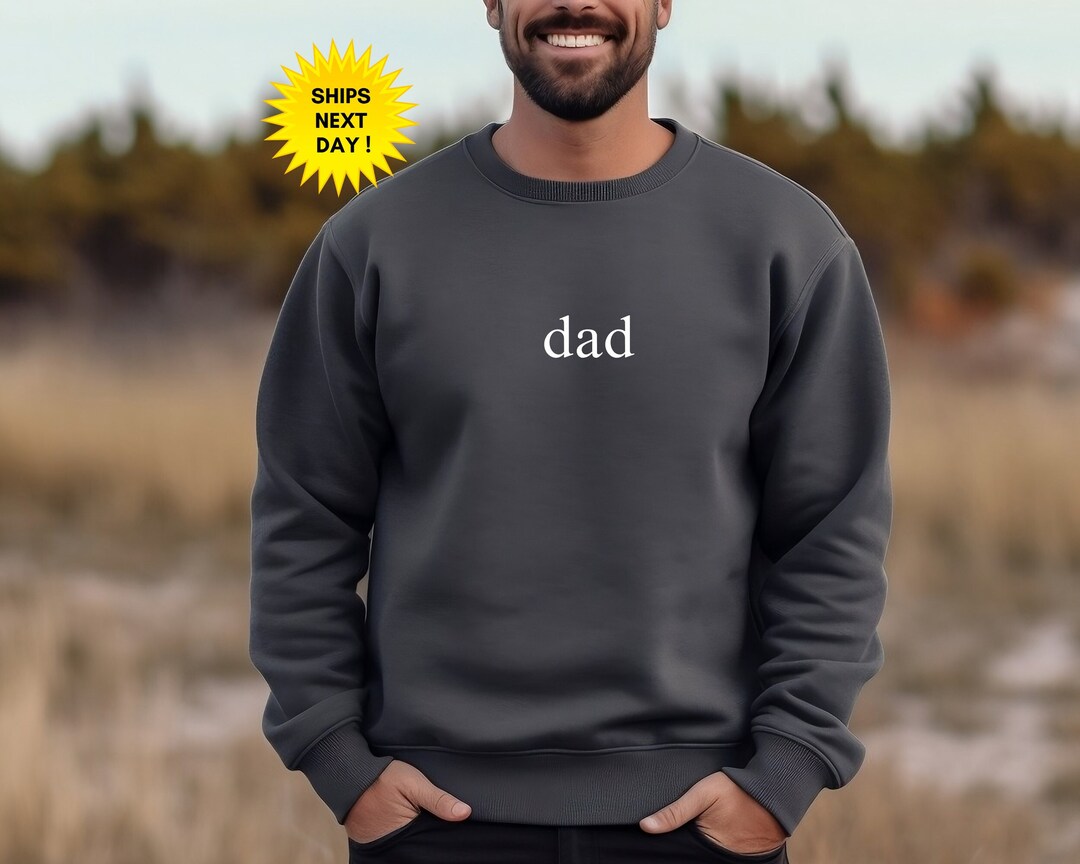 Minimal Dad Gemma Crewneck Sweatshirt, New Dad Sweatshirt, Birth ...