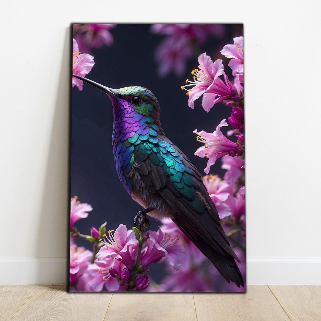 Hummingbird Wall Art, Tempered Glass Wall Art, Glass Wall Decor, Glass ...