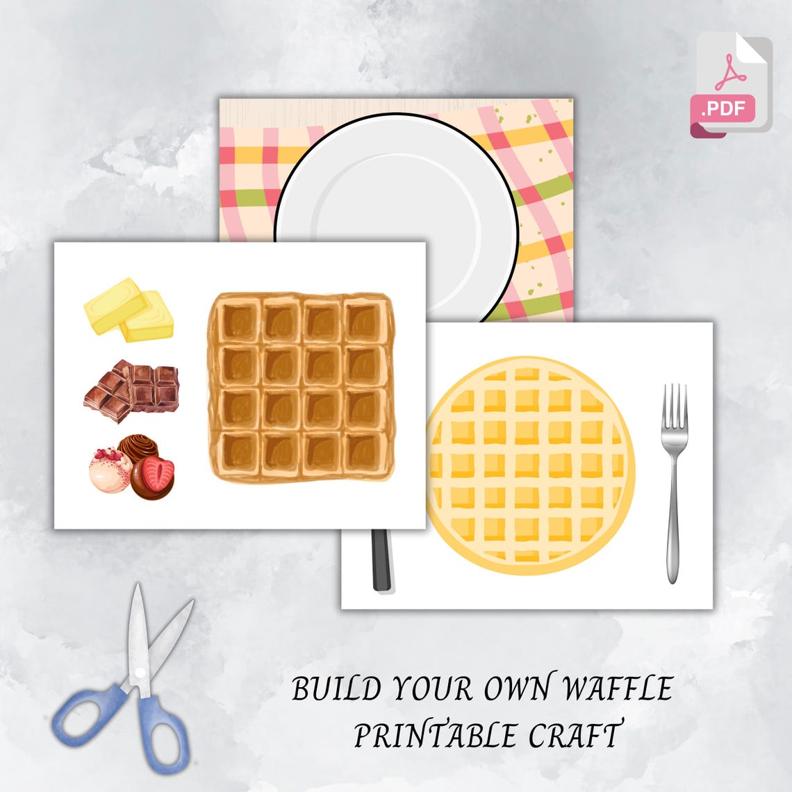 Build Your Own Waffle Preschool Printable, Make a Waffle Preschool ...