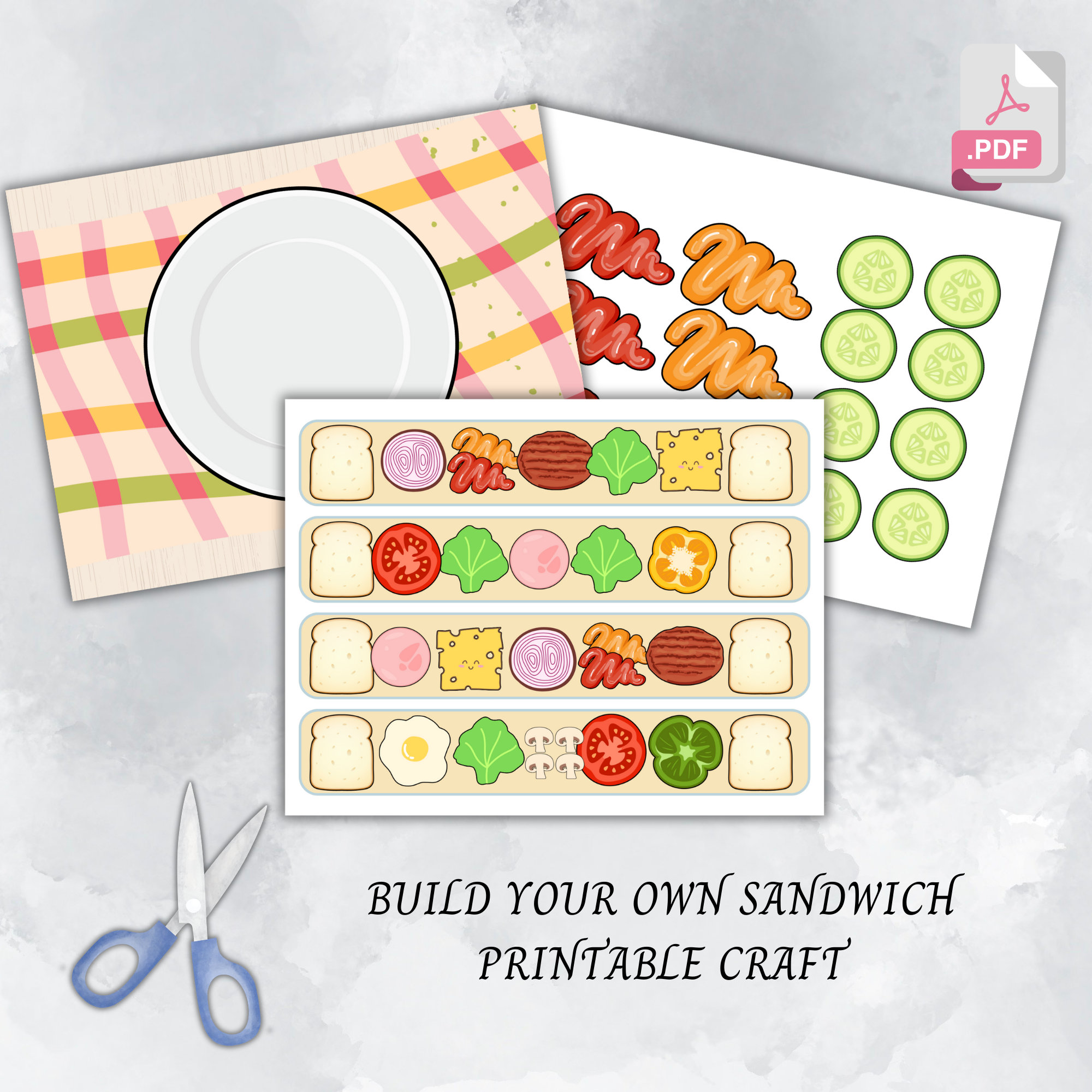 Build Your Own Sandwich Preschool Printable, Make a Sandwich Preschool ...