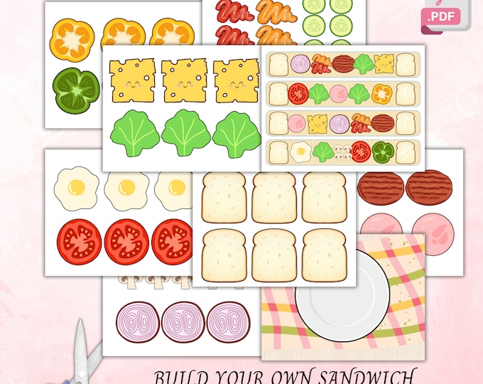 Build Your Own Sandwich Preschool Printable, Make a Sandwich Preschool ...