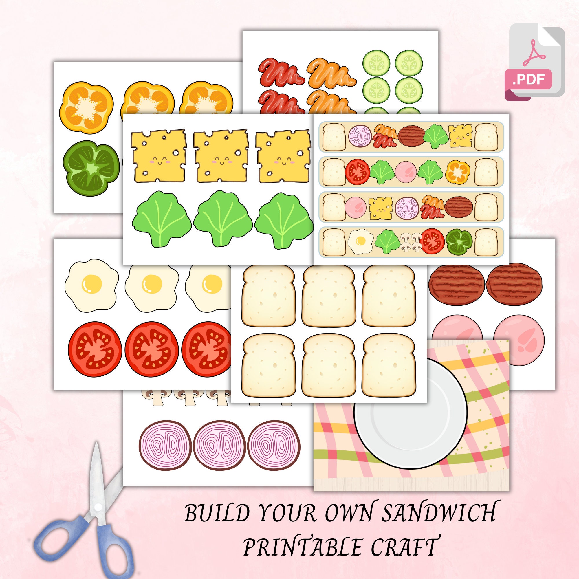 Build Your Own Sandwich Preschool Printable, Make a Sandwich Preschool ...