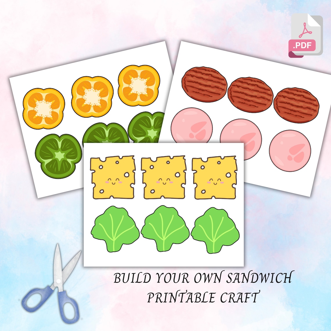 Build Your Own Sandwich Preschool Printable, Make a Sandwich Preschool ...