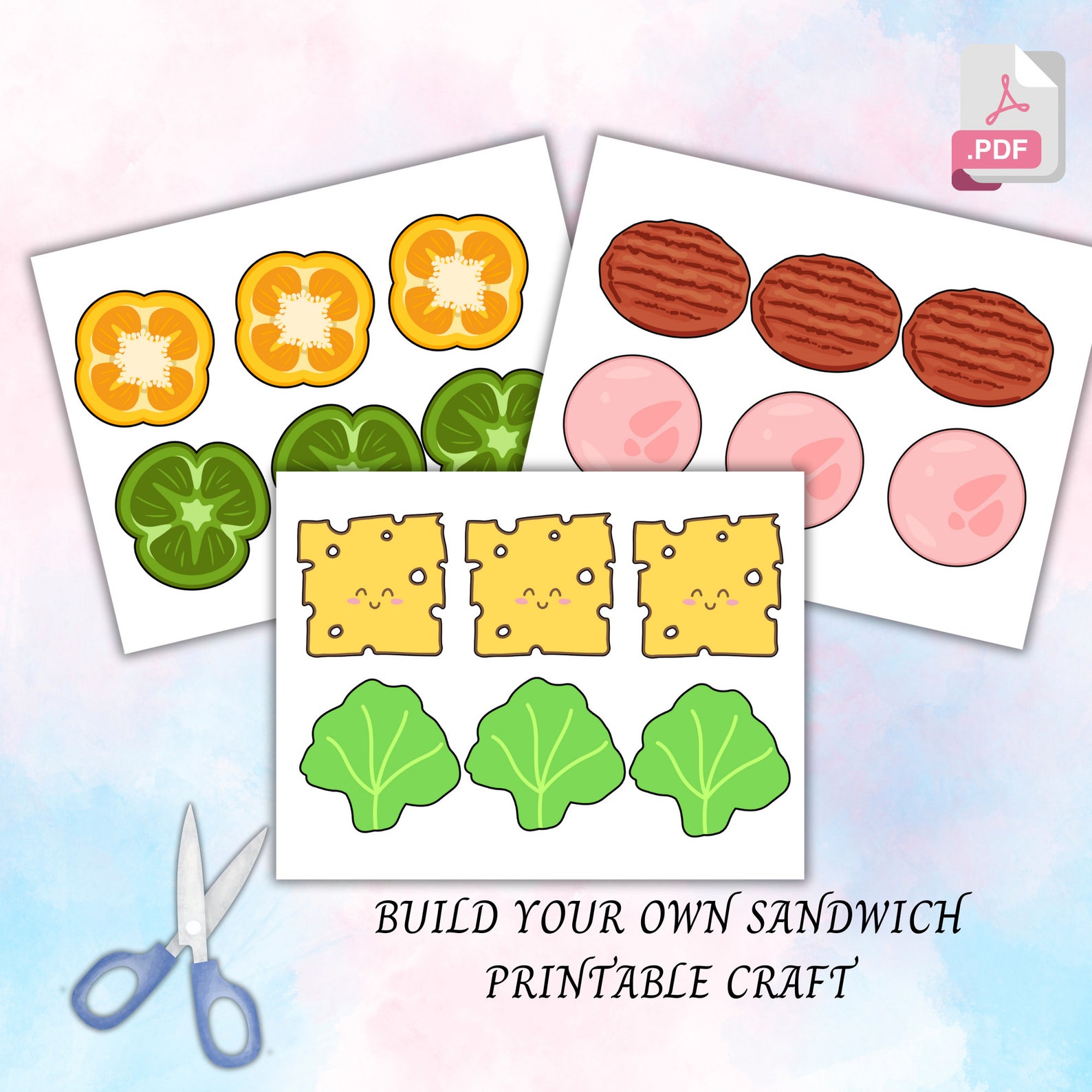 Build Your Own Sandwich Preschool Printable, Make a Sandwich Preschool ...