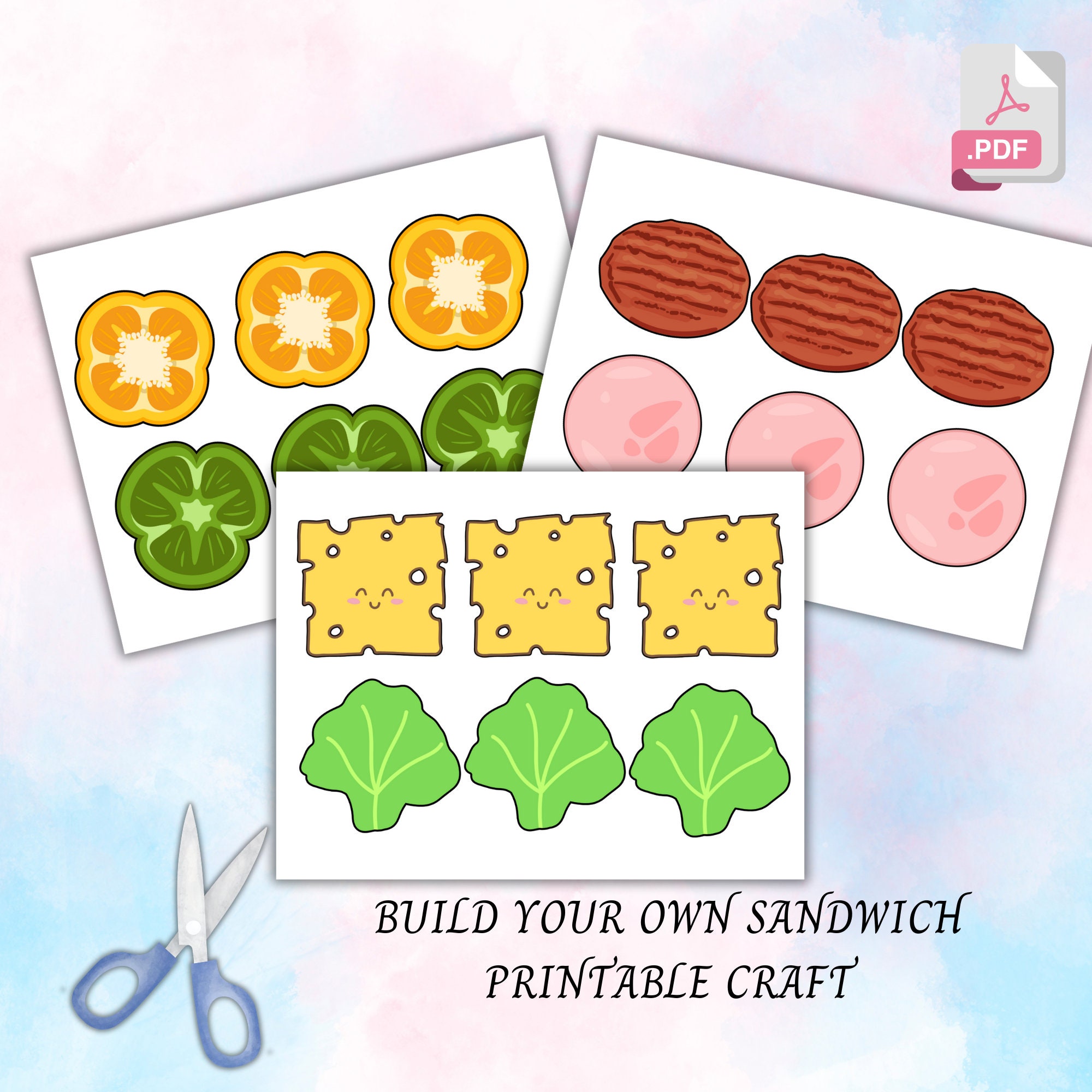 Build Your Own Sandwich Preschool Printable, Make a Sandwich Preschool ...