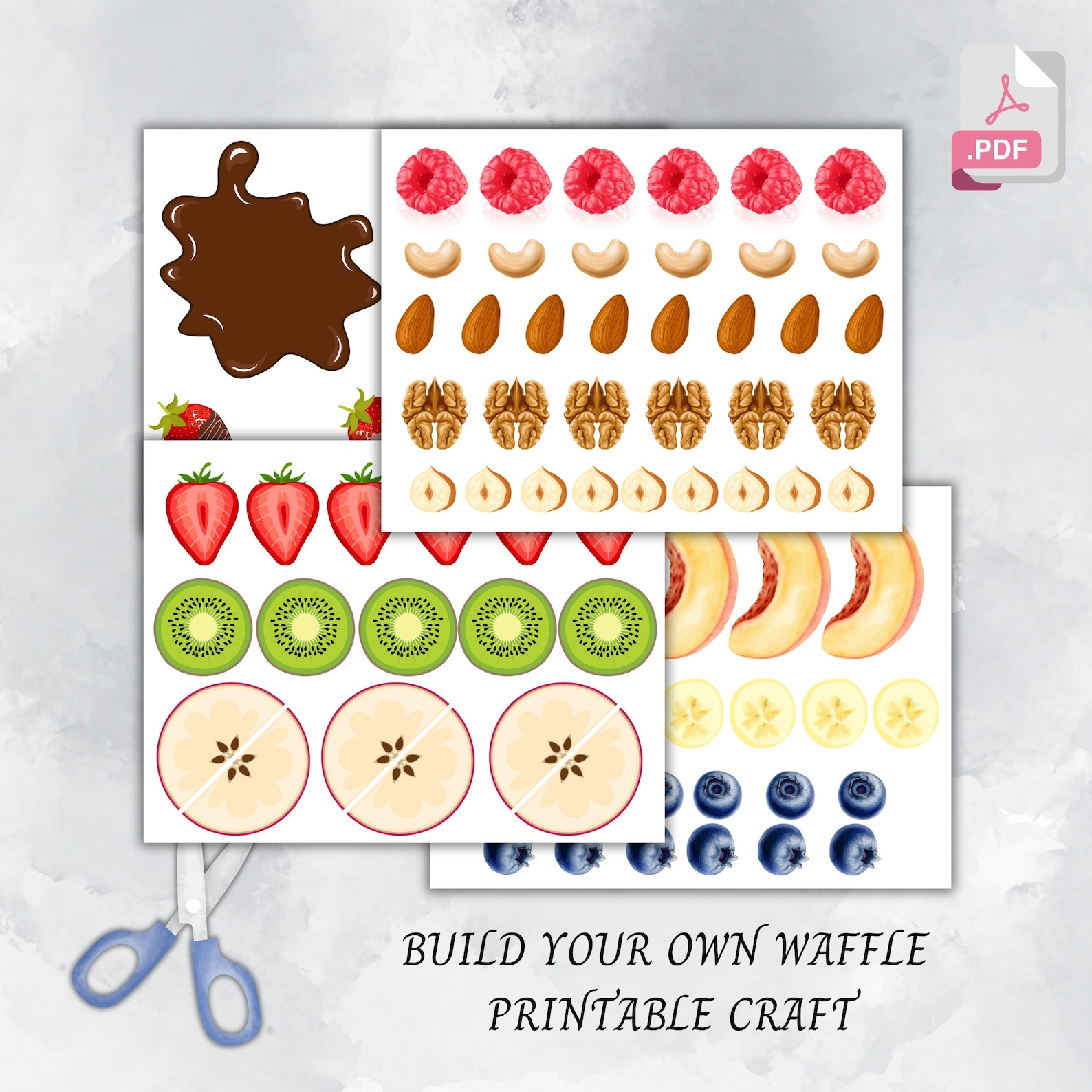 Build Your Own Waffle Preschool Printable, Make a Waffle Preschool ...