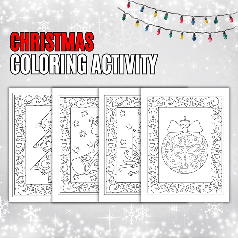 Printable Christmas Activity Bundle, Kid's Activities, Christmas ...