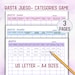 Basta Juego Printable Español Categories Game, Scattergories Style Game ...
