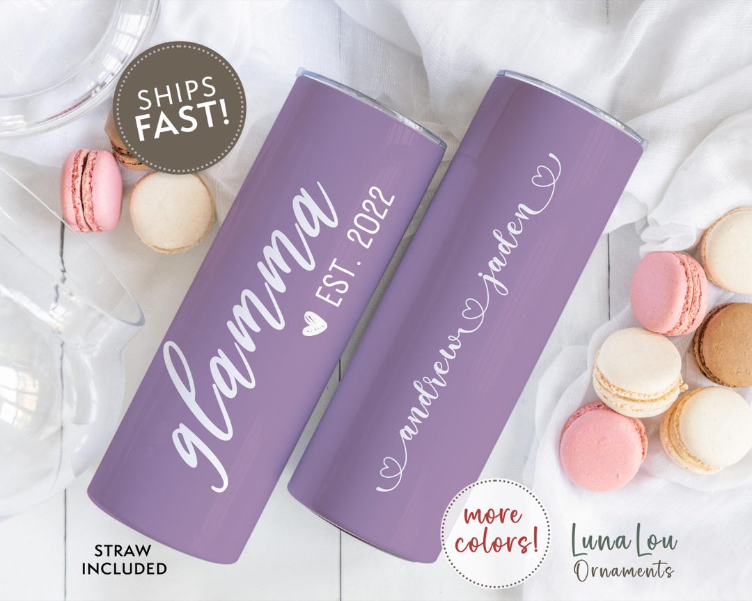 Personalized Glamma Tumbler, Mothers Day Gift for Glamma, Custom Glamma ...