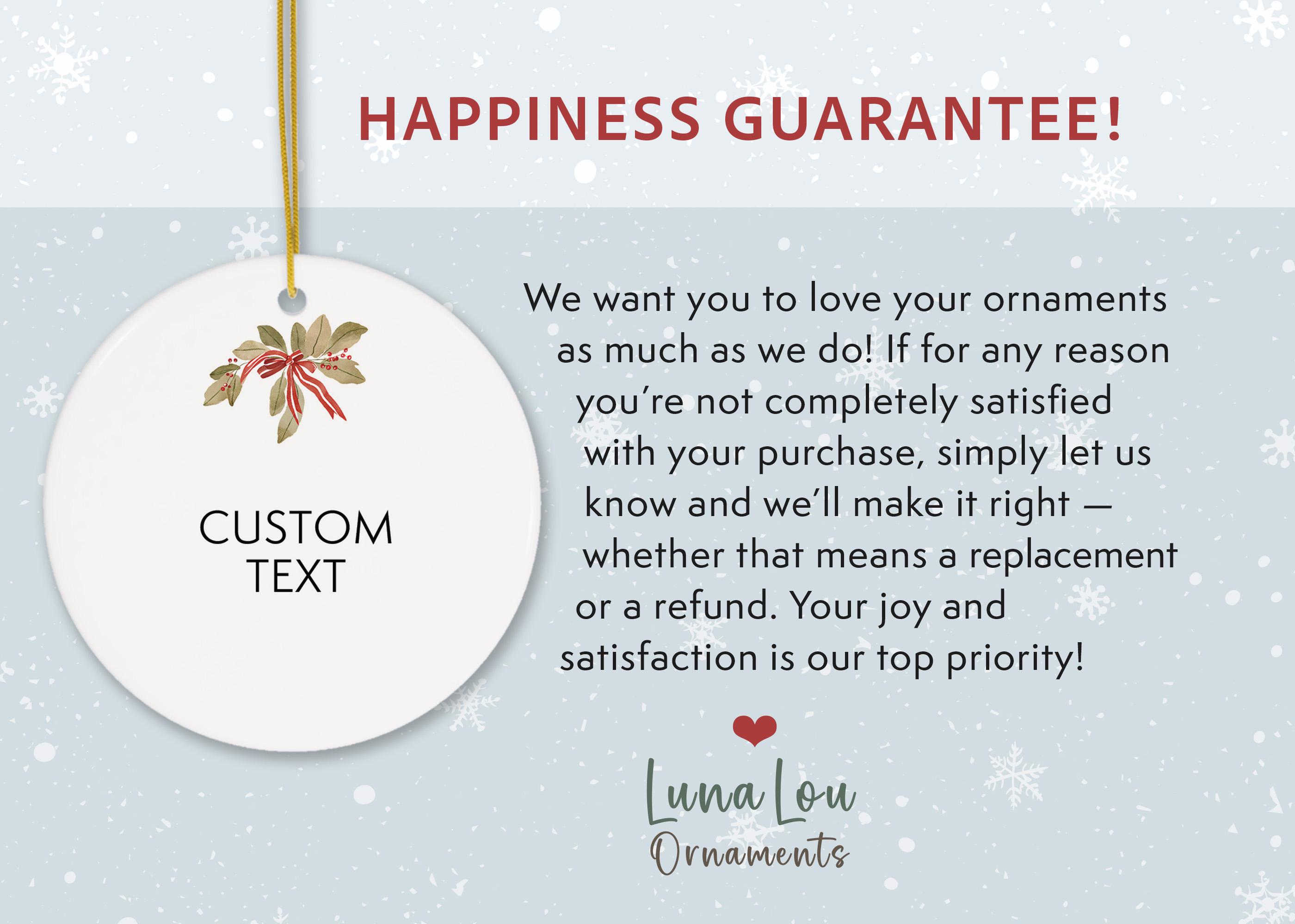 Personalized Message Ornament, Custom Write Your Own Text Ornament ...