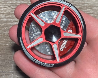 The Classic Fidget Spinner Tri Shape Metal Spinner, in Black, Silver ...