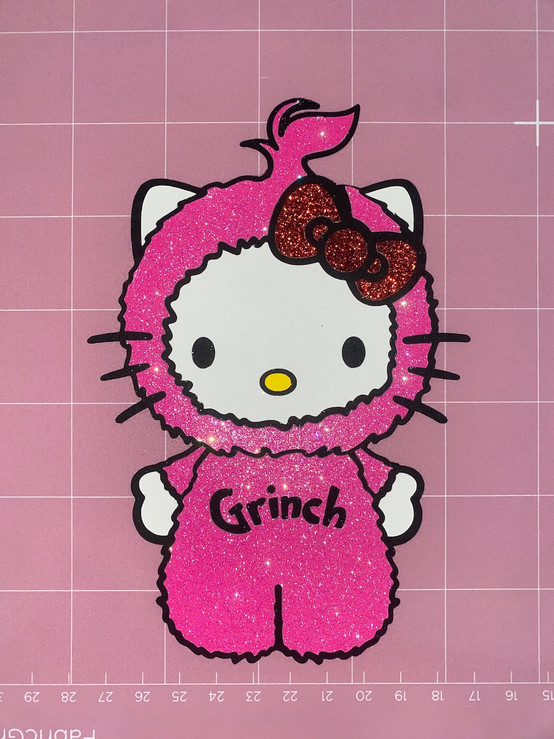 Hello Kitty Grinch Topper, HK Flower Topper - Etsy