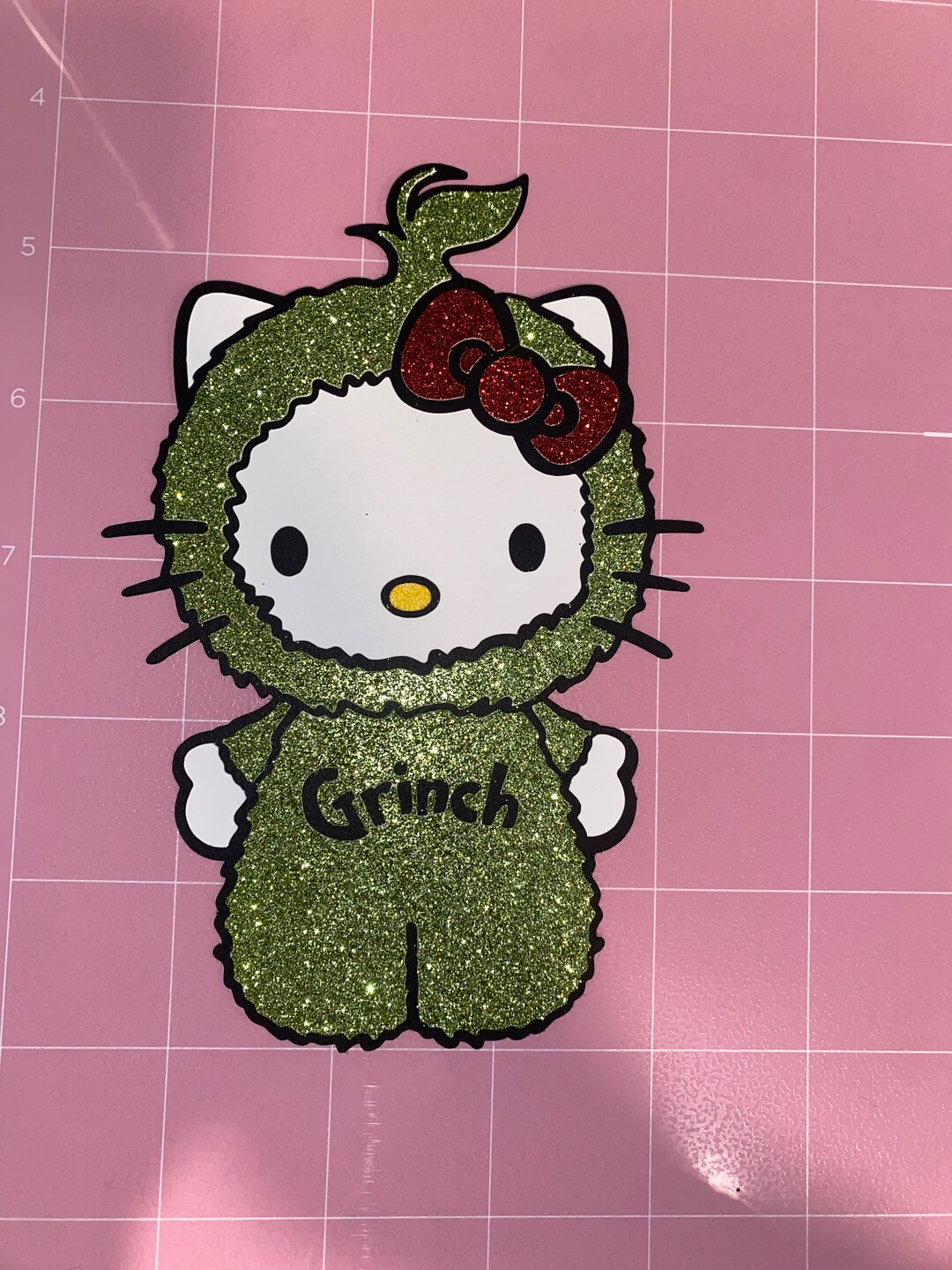 Hello Kitty Grinch Topper, HK Flower Topper - Etsy