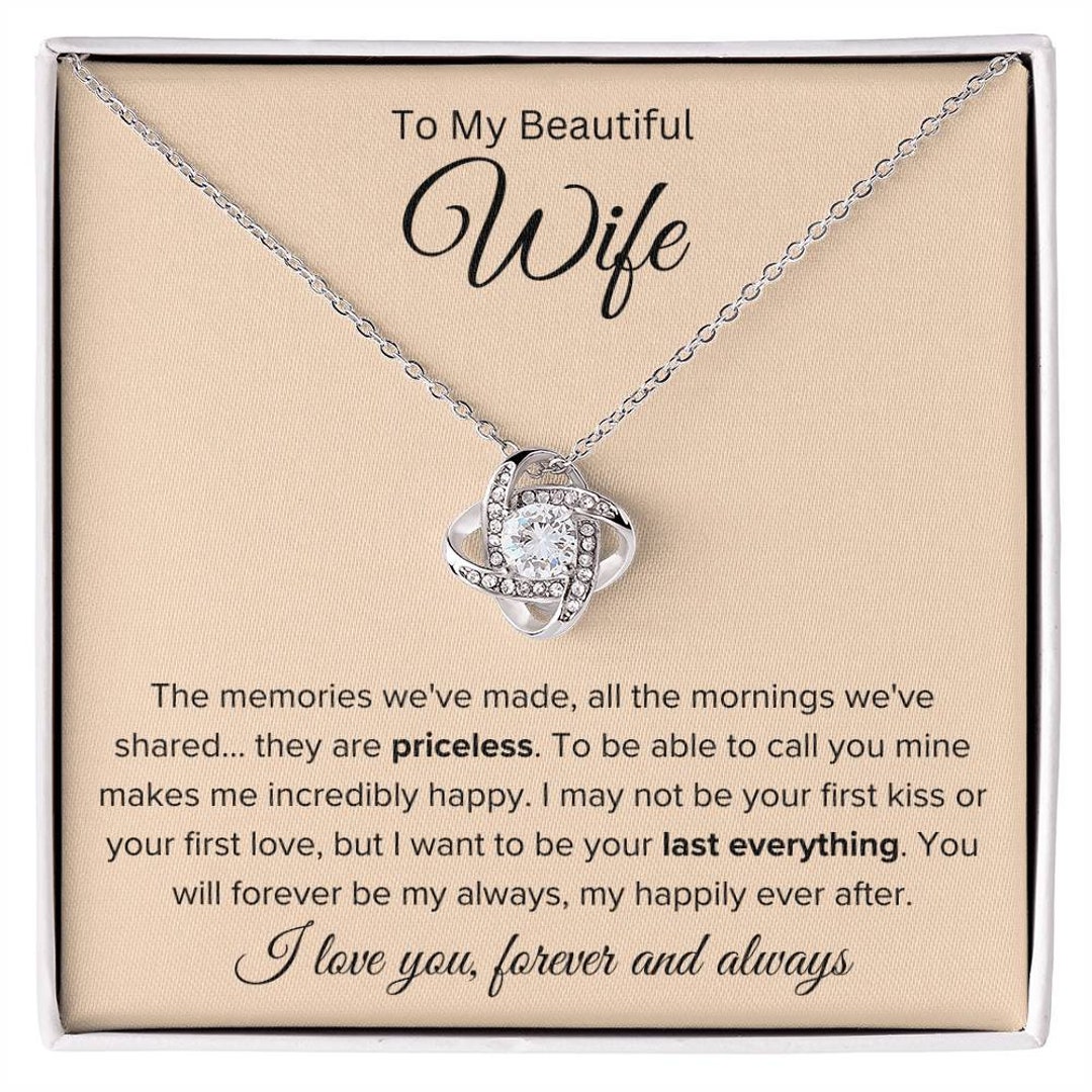 To My Wife Necklace, Gift From Husband, Wife Birthday Gift, Anniversary ...